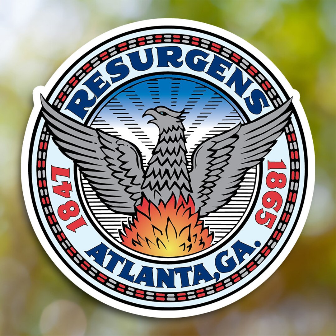 Atlanta Sticker, City Sticker Vinyl Decal, for Laptop Car, Book, Water ...