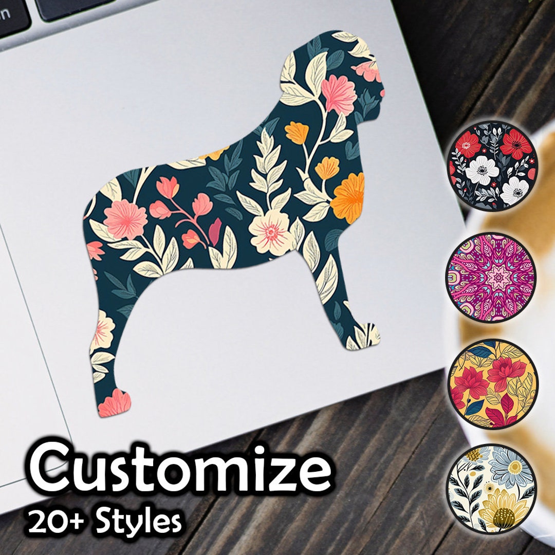 Mastiff Sticker, Dog Sticker With Pattern Waterproof for Laptop, Car ...