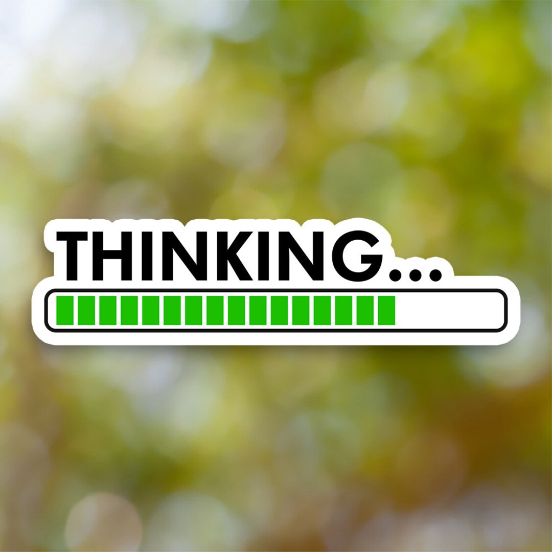 Thinking Bar Meme Sticker, Meme Vinyl, Meme Decal, for Laptop Car, Book ...