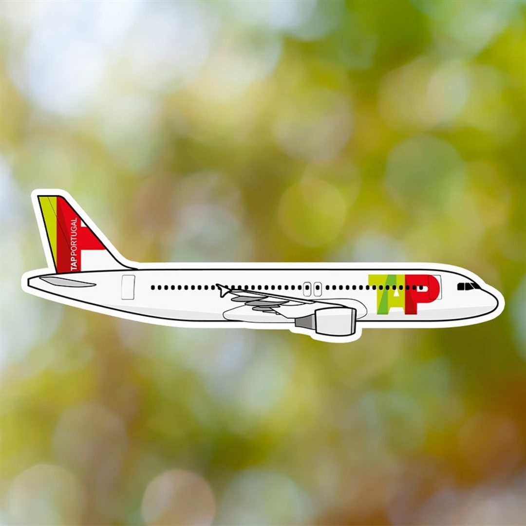 Airbus A320 Sticker, TAP Airplane Sticker Waterproof for Suitcase, Car ...