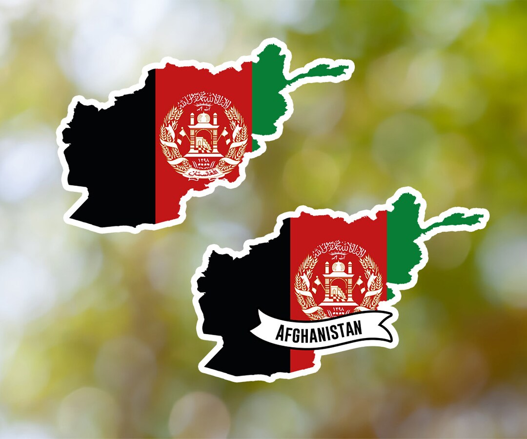 Afghanistan Sticker Country Shaped Waterproof for Laptop, Car, Book ...