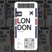 LGW London Airport Sticker, United Kingdom Luggage Sticker, Suitcase ...