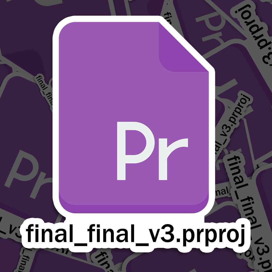 Premiere Final Version Meme Sticker, IT Sticker Vinyl, Meme Decal, for ...