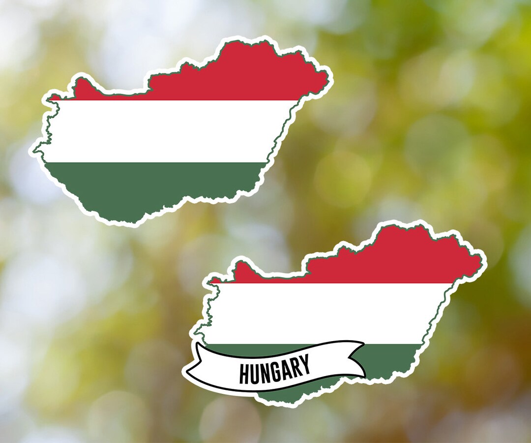 Hungary Sticker Country Shaped Waterproof for Laptop Car - Etsy