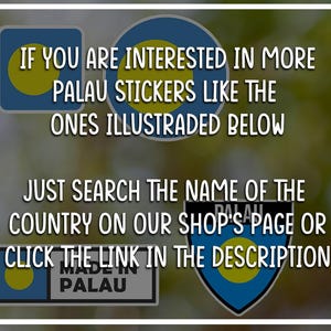 Palau Sticker Shield Waterproof for Laptop, Car, Book, Water Bottle ...