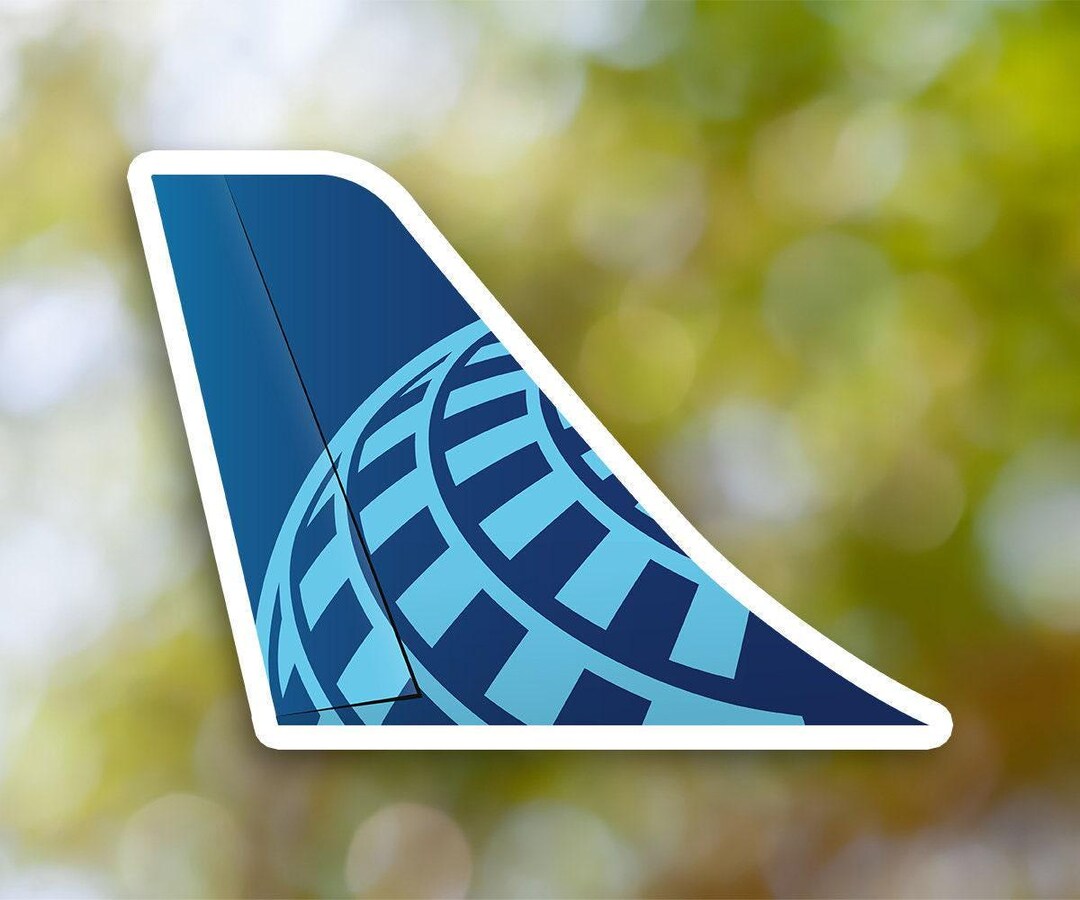 United Airlines Sticker, Tailplane Sticker Waterproof for Suitcase, Car ...