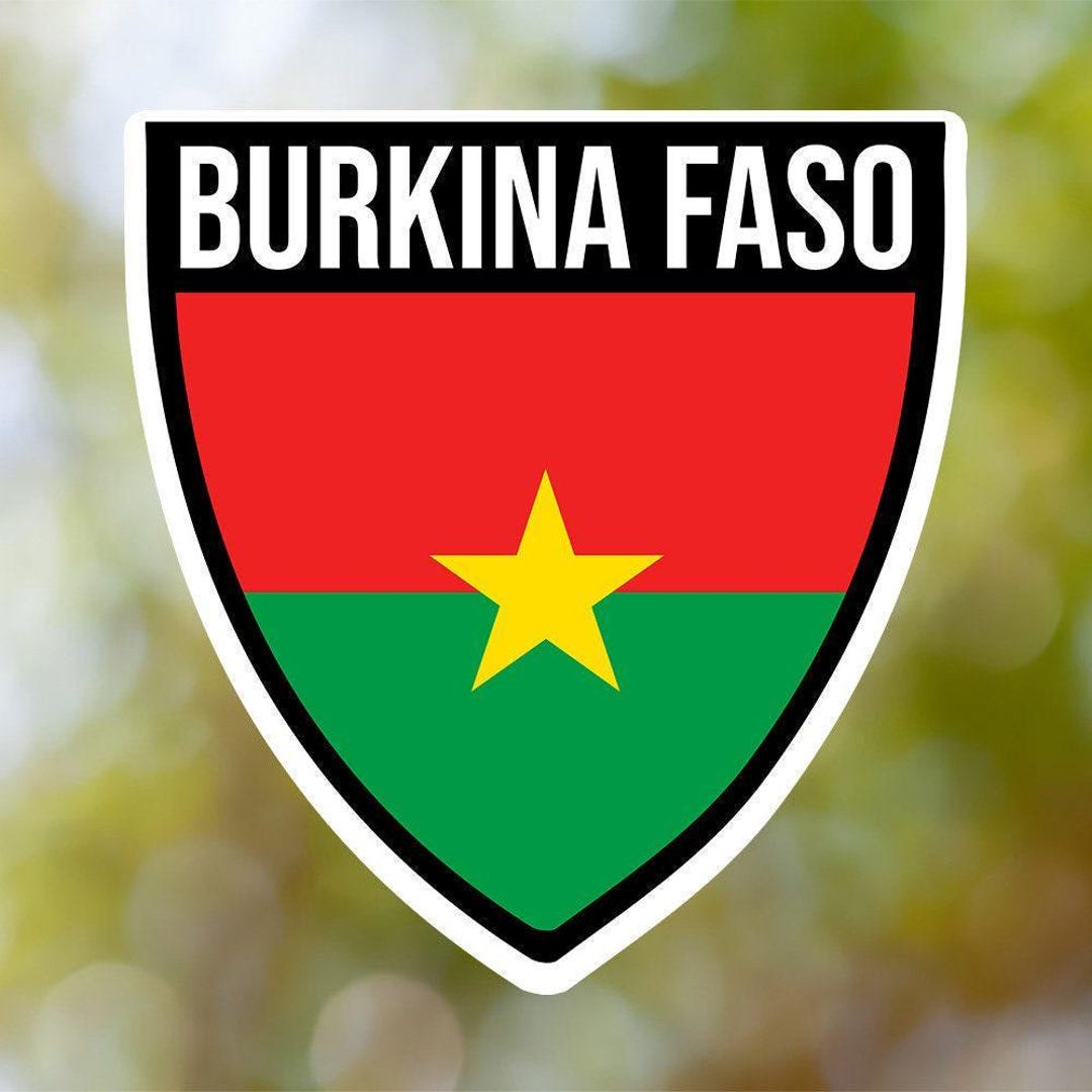 Burkina Faso Sticker Shield Waterproof for Laptop, Car, Book, Water ...