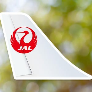 Japan Airlines Sticker, Tailplane Sticker Waterproof for Suitcase, Car ...