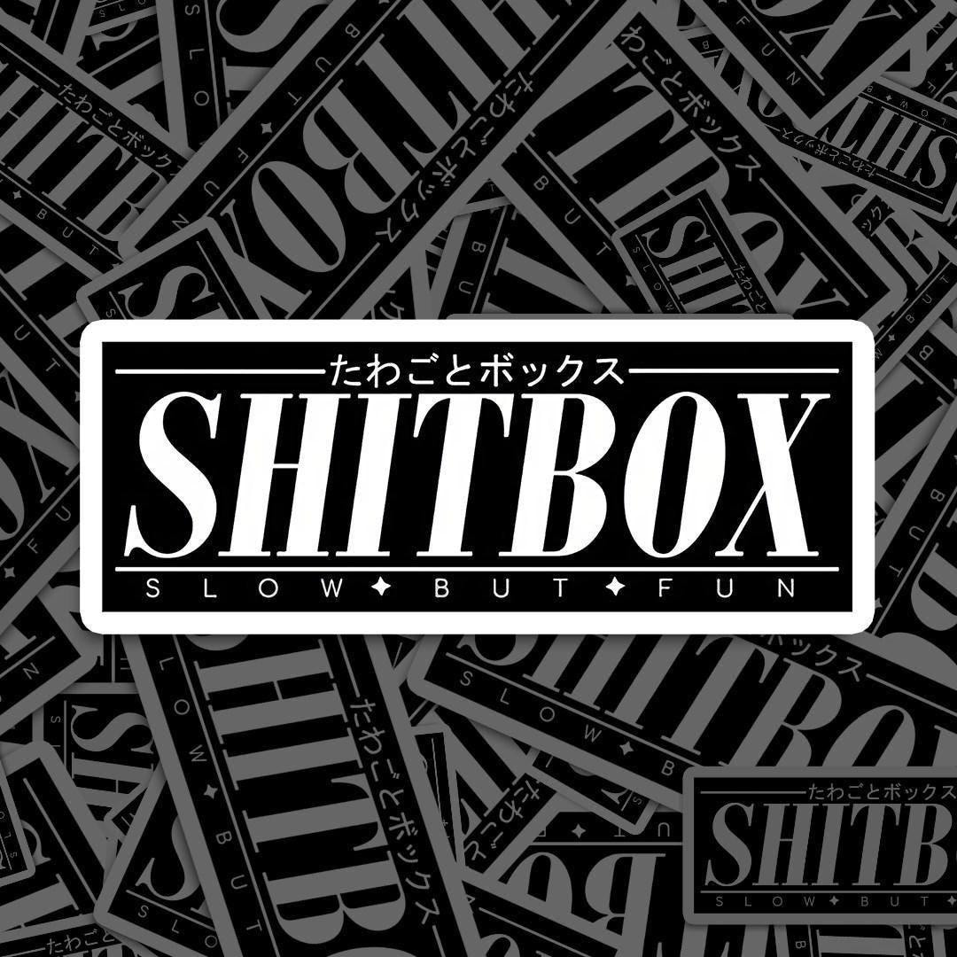 Shitbox Sticker, Vinyl Decal, for Laptop Car, Book, Water Bottle ...
