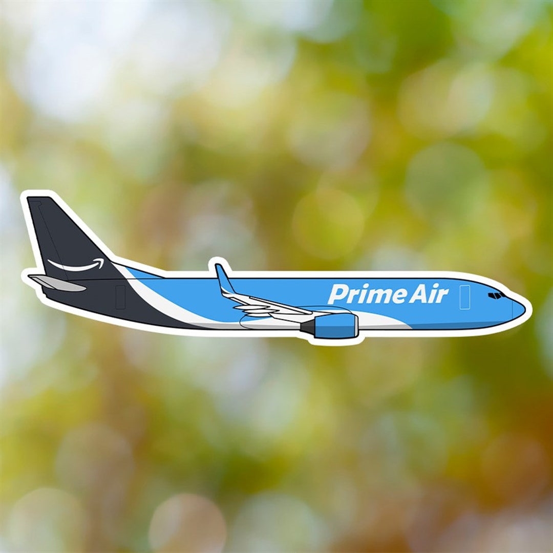 Boeing 737 Sticker, Prime Air Airplane Sticker Waterproof for Suitcase ...