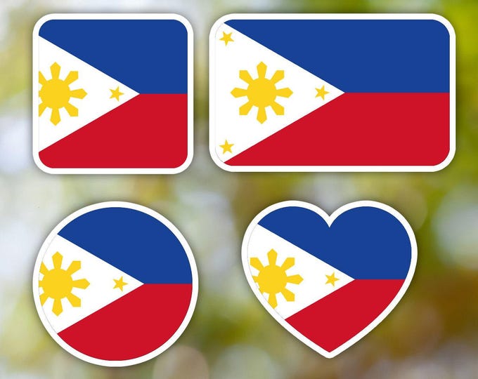 Philippines Sticker, Philippines Map Decal, the Philippines, Laptop ...