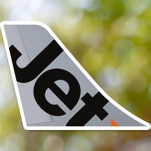 Jetstar Sticker, Tailplane Sticker Waterproof for Suitcase, Car, Book ...