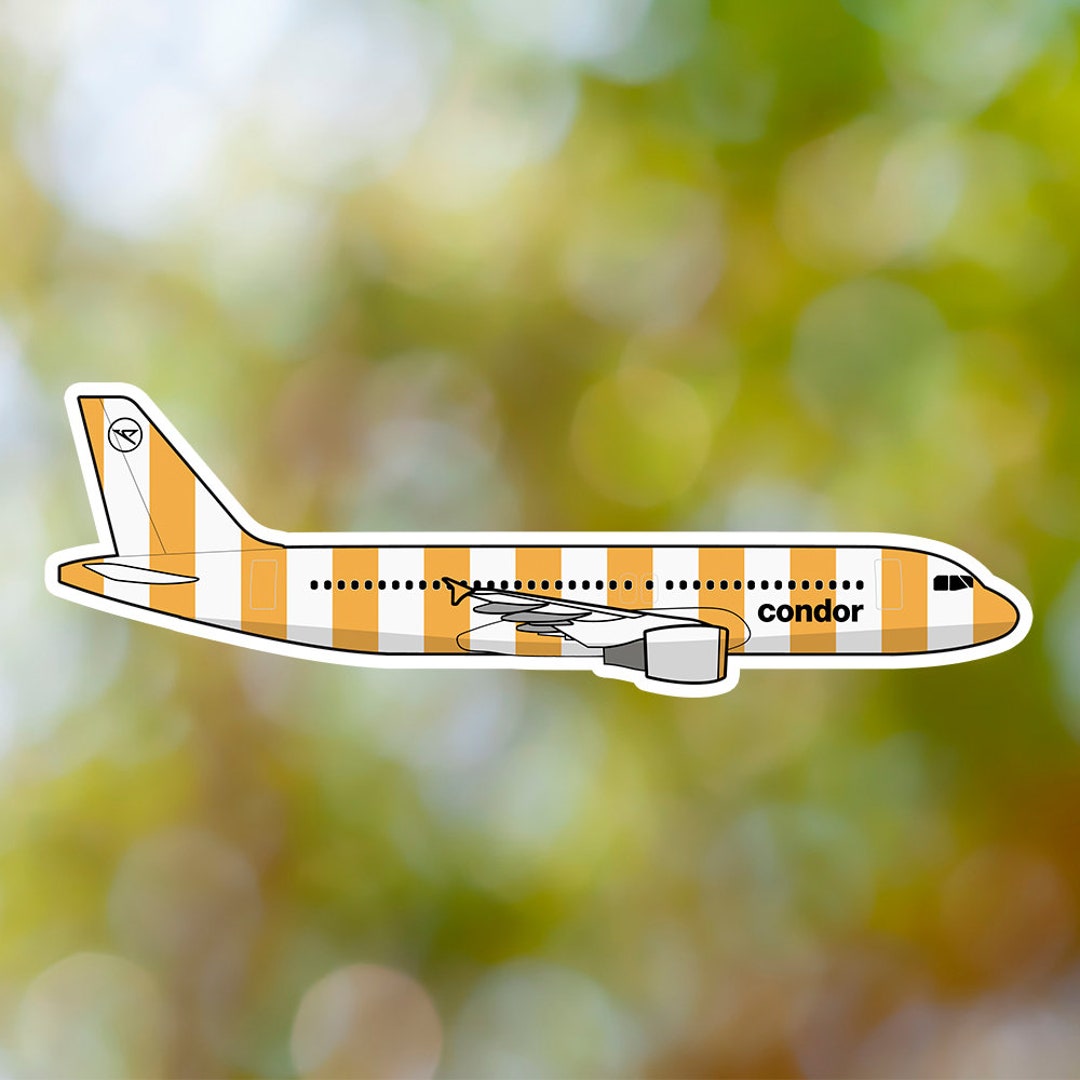 Airbus A320 Sticker, Condor Flugdienst Airplane Sticker Waterproof for ...