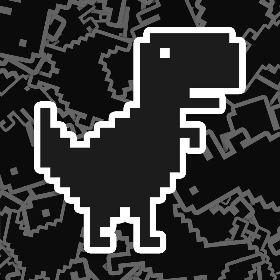 T-rex Meme Sticker, Dino Offline Meme Animal Sticker, Vinyl, Decal, for ...