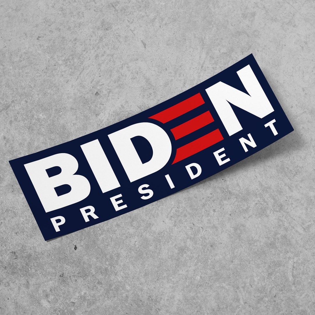 Biden President Sticker, 2024 Presidential Election Sticker, Vinyl ...