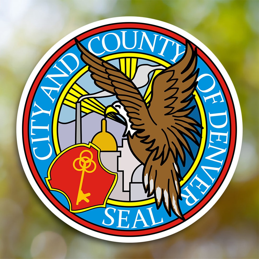 Denver Sticker, City Sticker Vinyl Decal, for Laptop Car, Book, Water ...