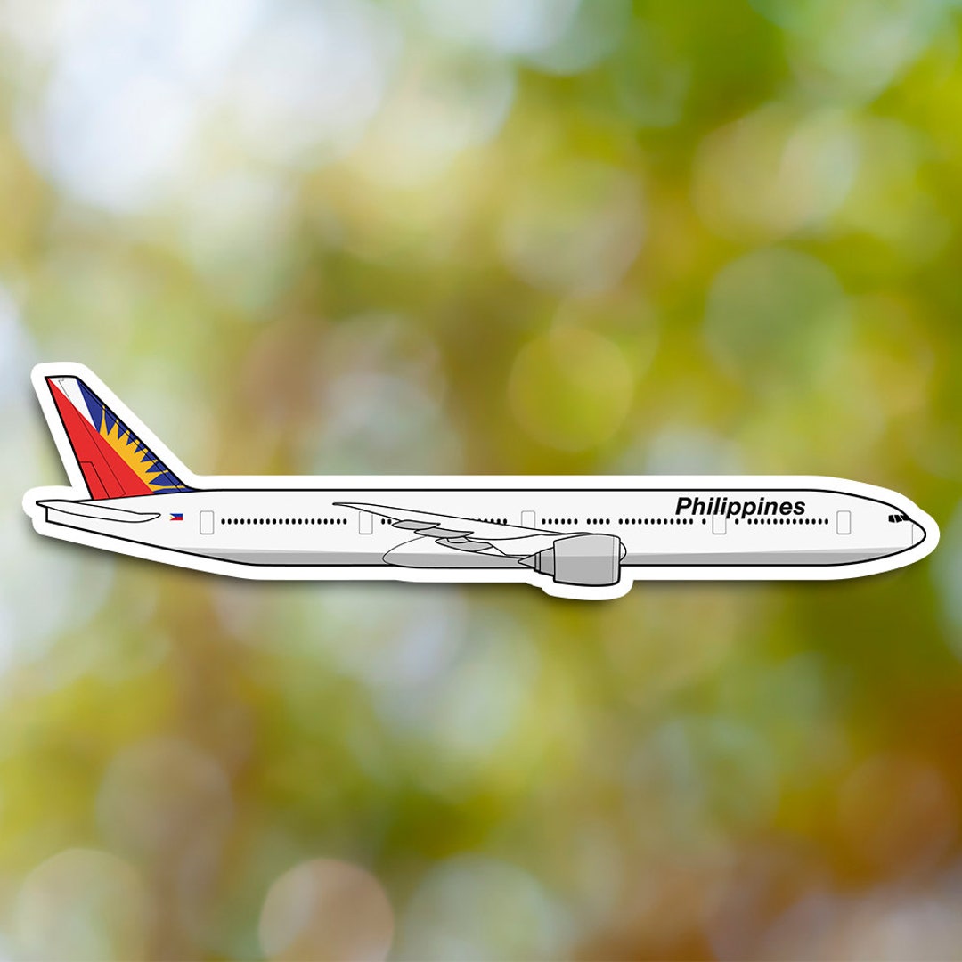 Boeing 777 Sticker, Philippine Airlines Airplane Sticker Waterproof for ...