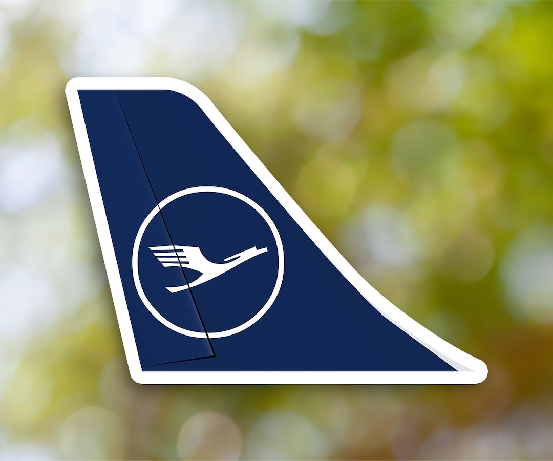 Lufthansa Sticker, Tailplane Sticker Waterproof for Suitcase, Car, Book ...