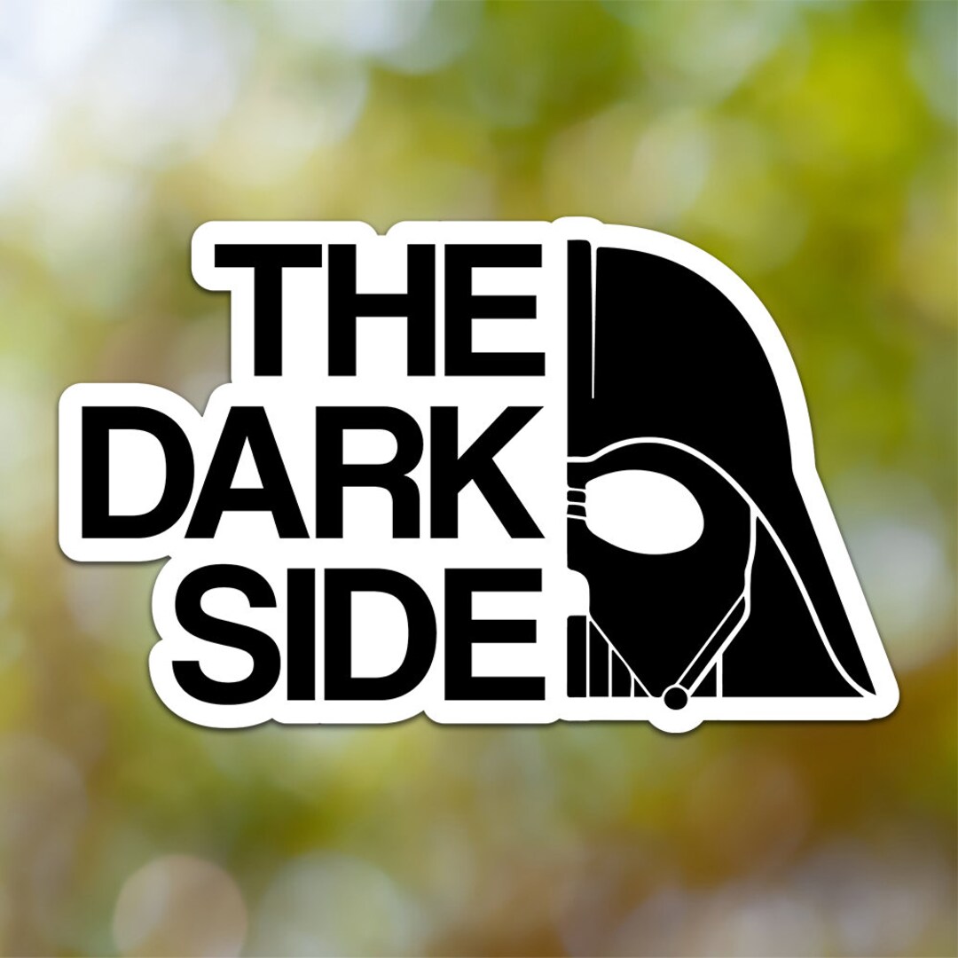 The Dark Side Meme Sticker Waterproof, Vinyl Decal, for Laptop Car ...