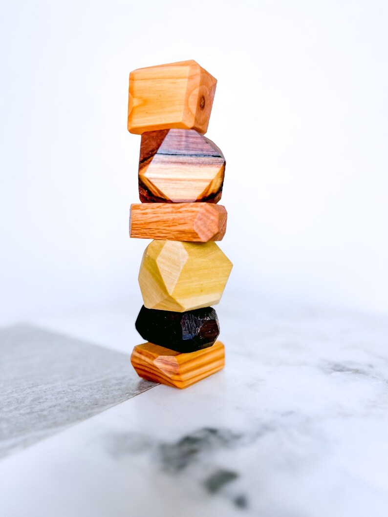 Wooden Balancing Blocks, Stacking Blocks, Montessori Toys, Waldorf Toys ...