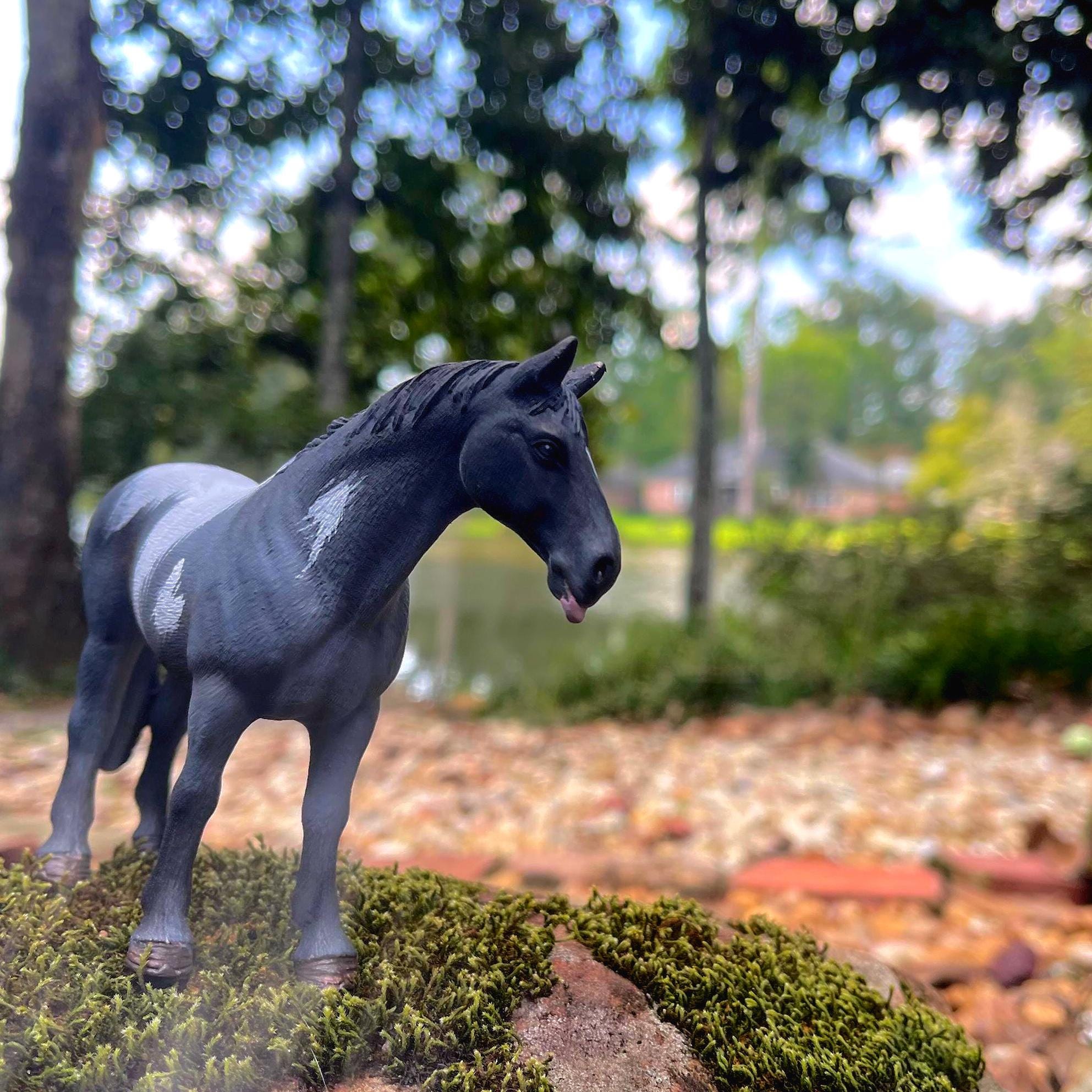 Blue Roan Pinto | Schleich OOAK Repaint and Sculpt! - Etsy