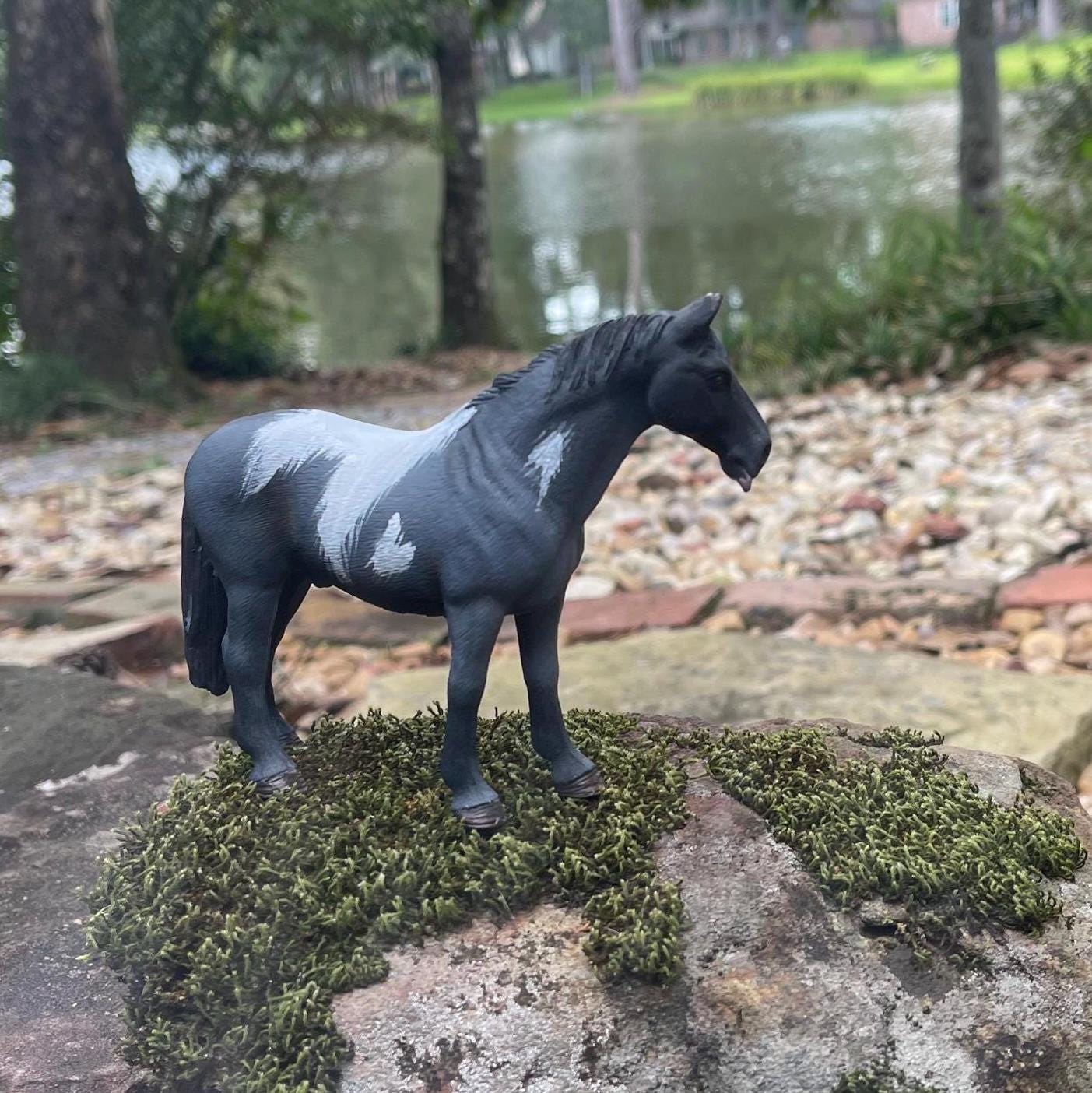 Blue Roan Pinto | Schleich OOAK Repaint and Sculpt! - Etsy