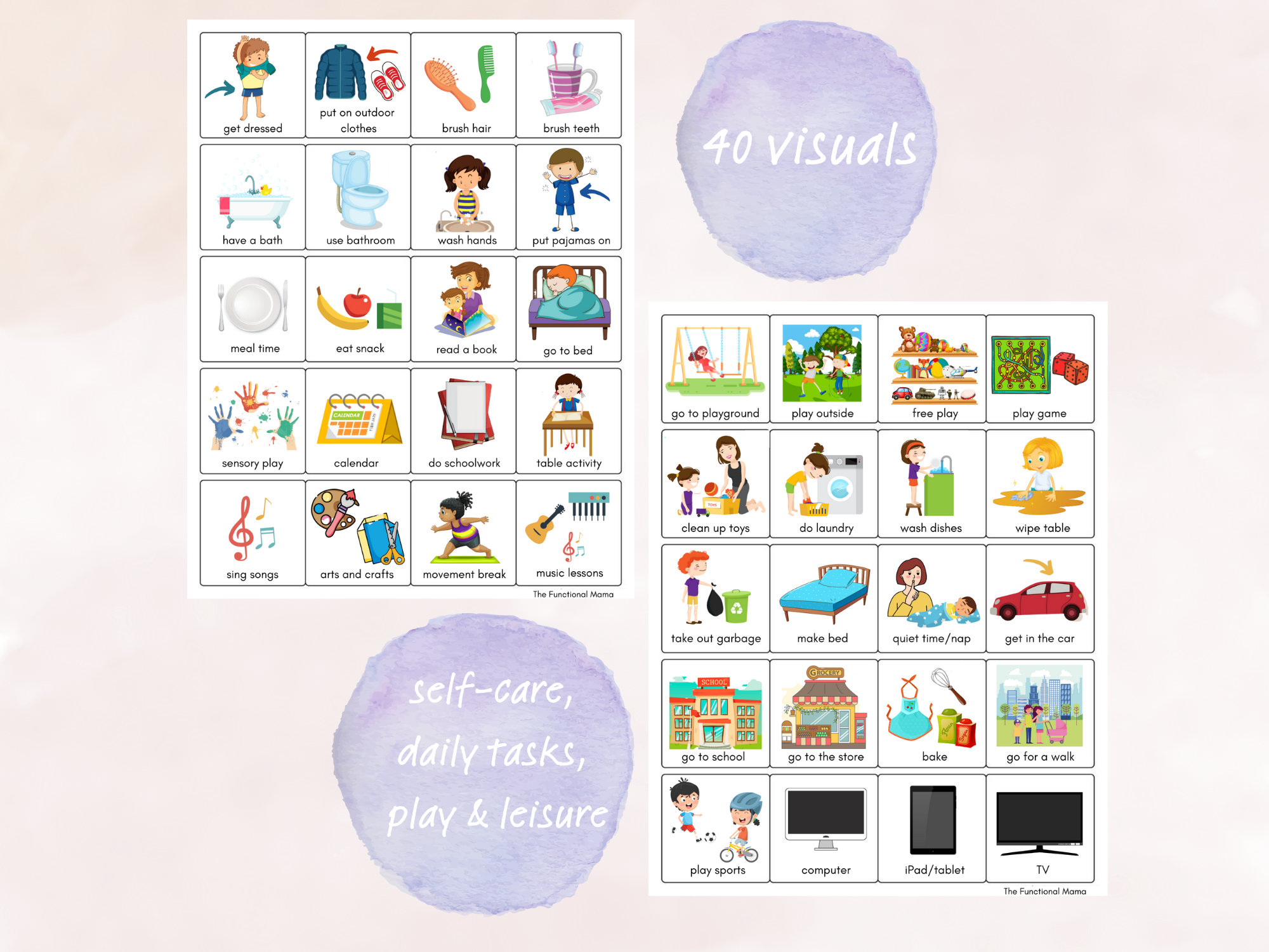 Visual Schedule for Kids at Home - Etsy