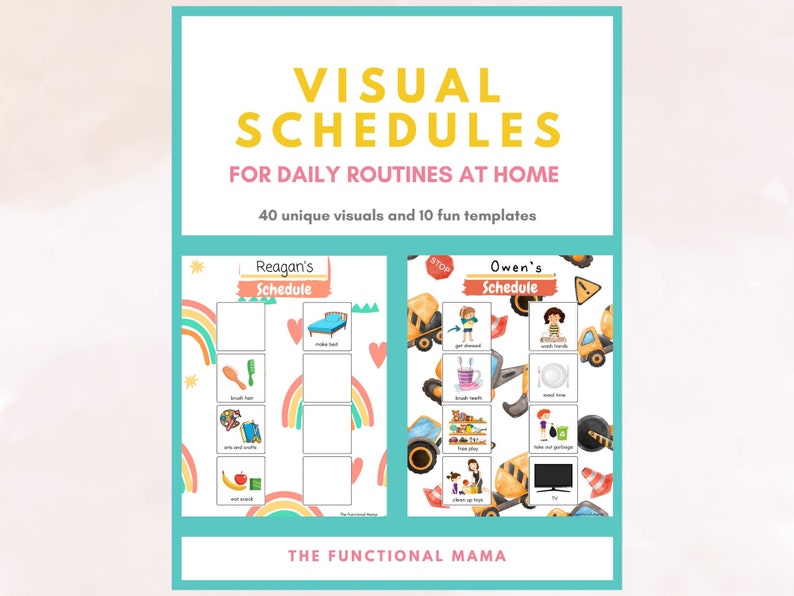 Visual Schedule for Kids at Home - Etsy