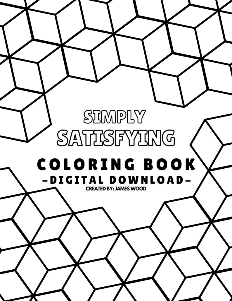 Simply Satisfying Coloring Book - Etsy