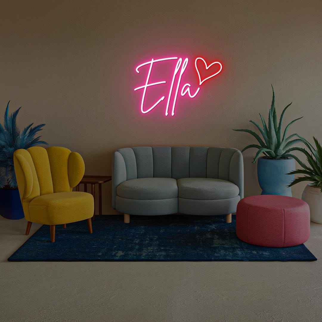 Custom Name Neon Sign, Personalized LED Name Sign for Room Decor, Man ...