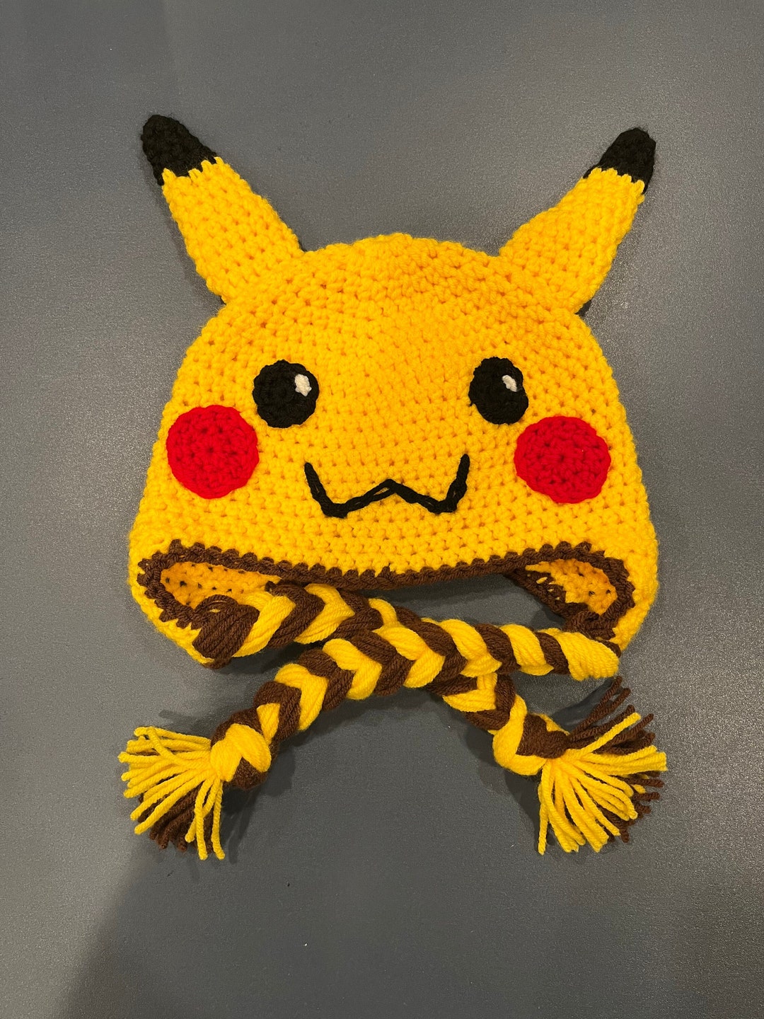 Pikachu Pokemon Crocheted Beanie - Etsy