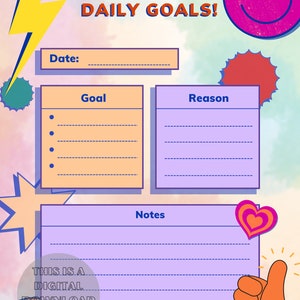 Goal Setting Worksheet Bundle, Goal Planner, Smart Goals, Goal Tracker ...