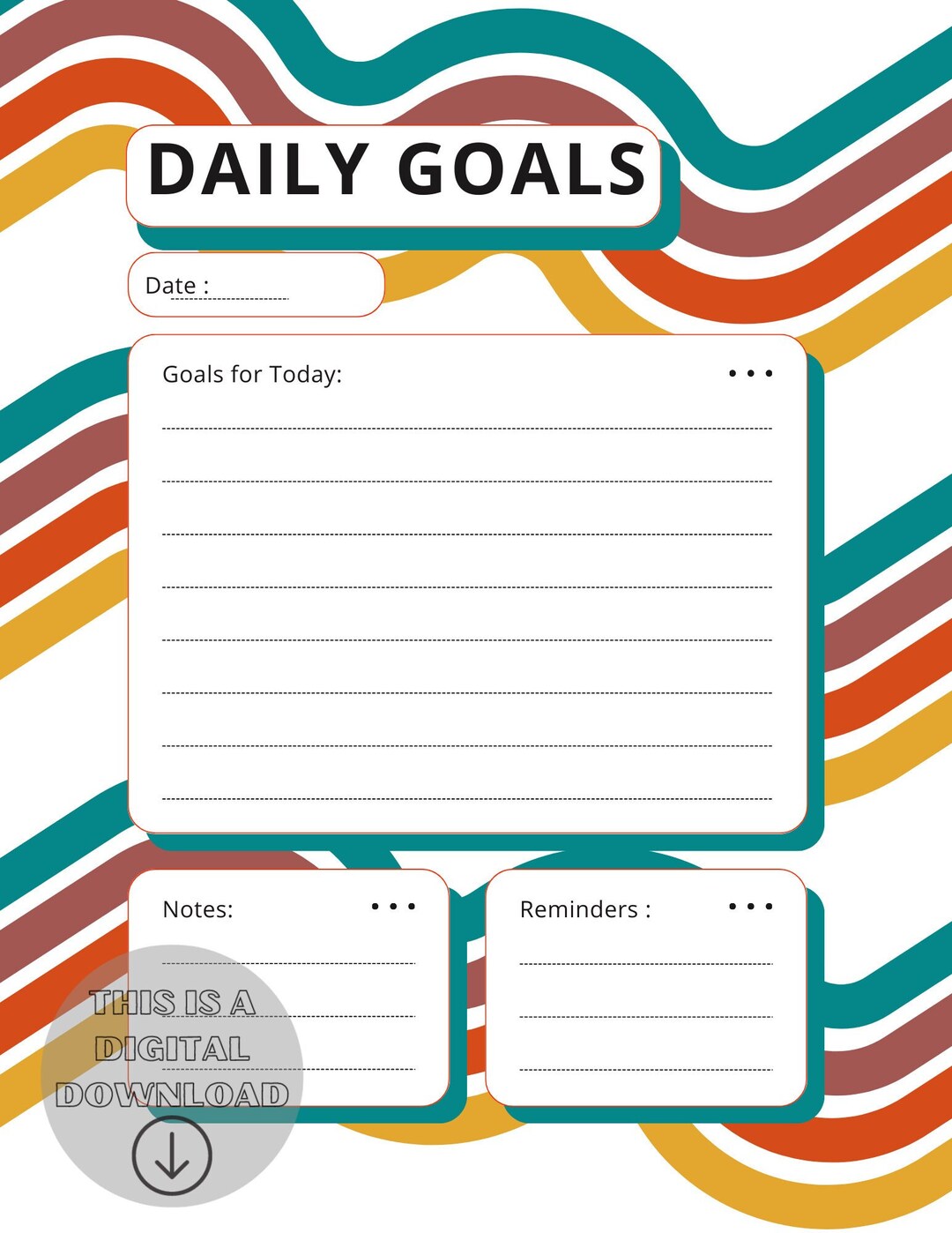 Goal Setting Worksheet Bundle, Goal Planner, Smart Goals, Goal Tracker ...
