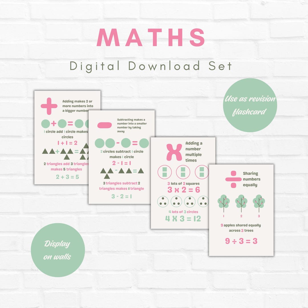 Printable Kids Math Worksheets | Practice for Addition, Subtraction ...