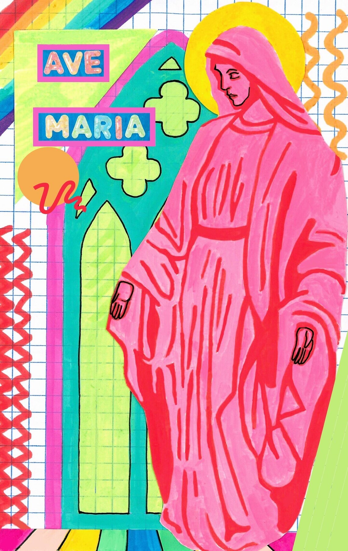 Ave Maria 5x7” Art Print - Etsy
