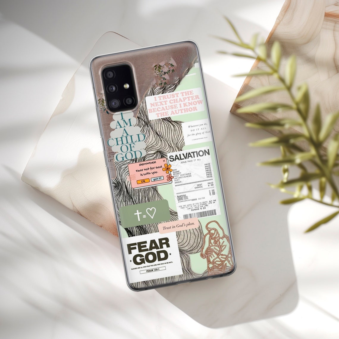 Christian Phone Case Scripture Case Cover Fit for Samsung S25 S24 S23 ...
