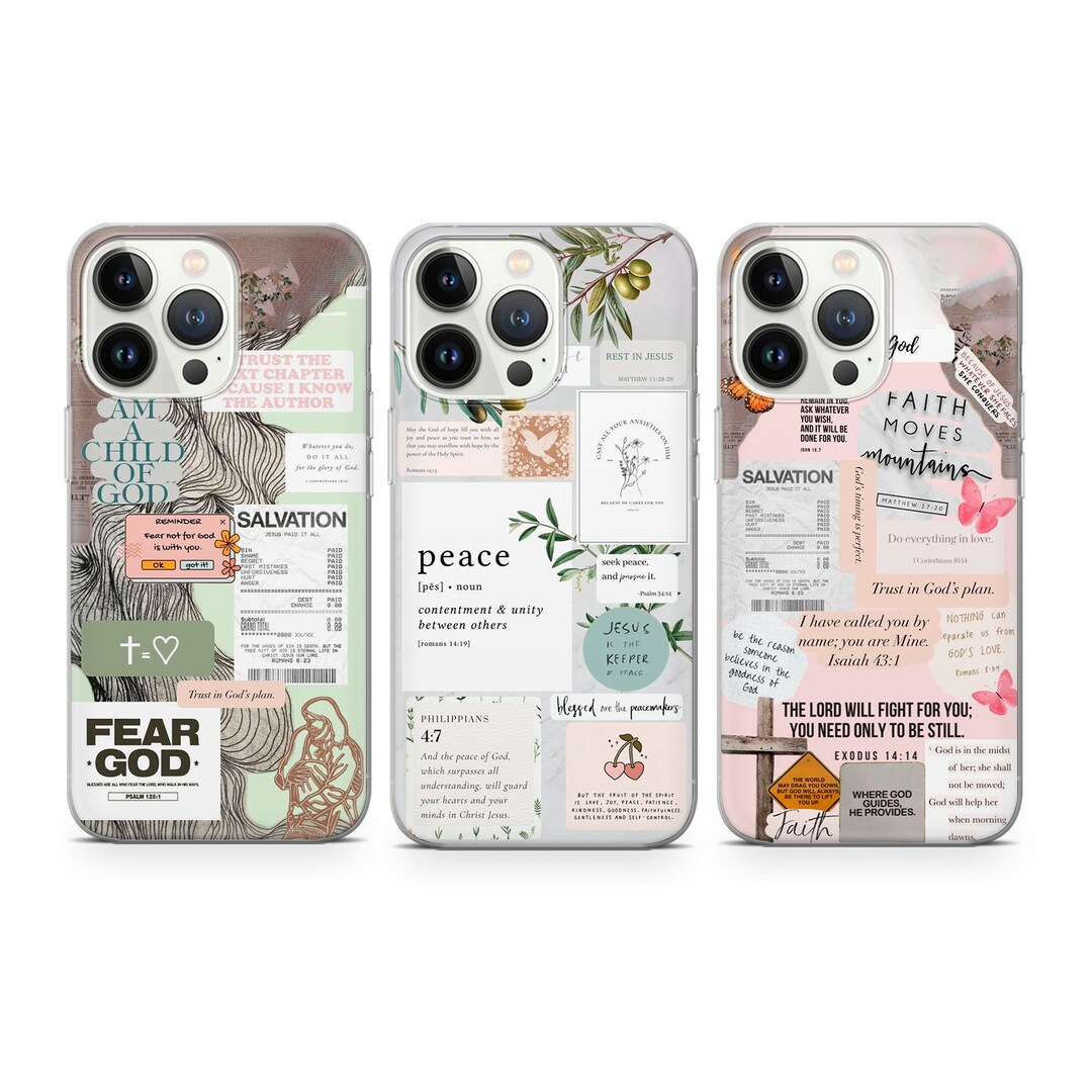 Christian Phone Case Scripture Case Cover Fit for iPhone 17 16 15 14 13 ...