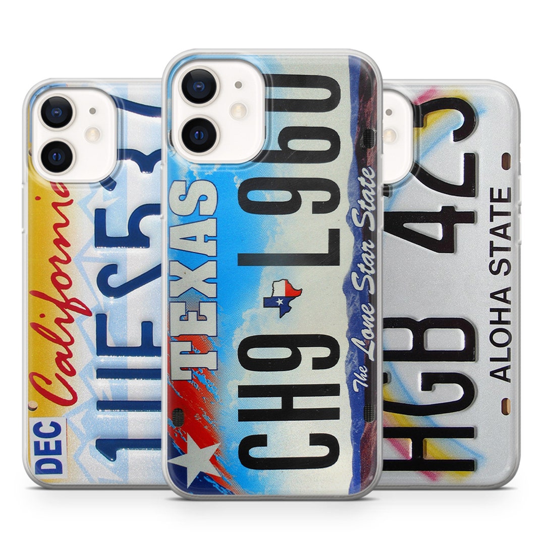Texas Phone Case Licence Plate Cover Fit for iPhone 17 16 15 14 13 12 ...