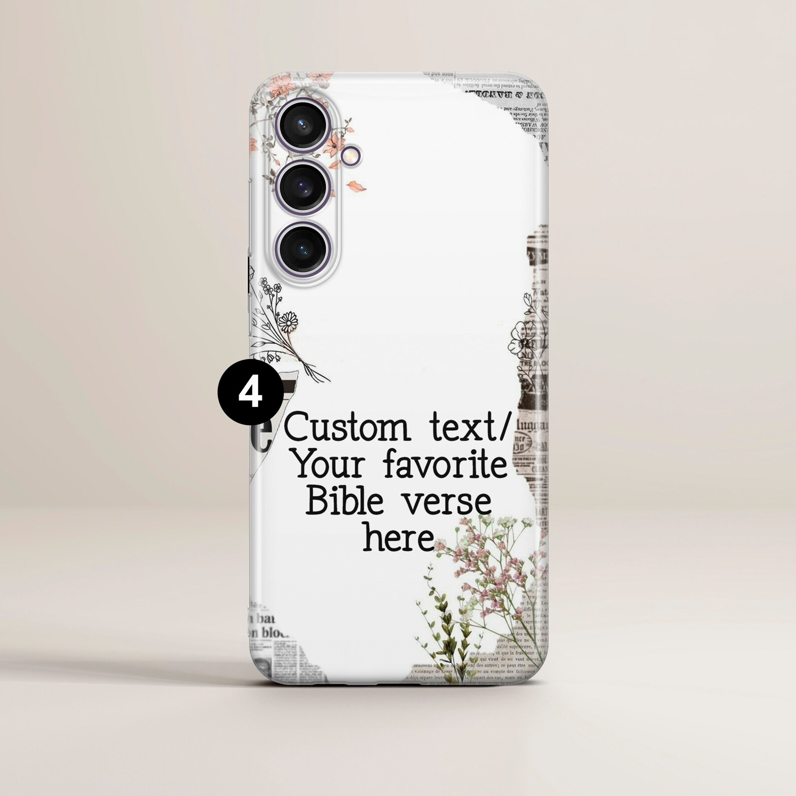 Christian Phone Case Bible Verse Psalm Cover fit for Samsung S25 S24 ...