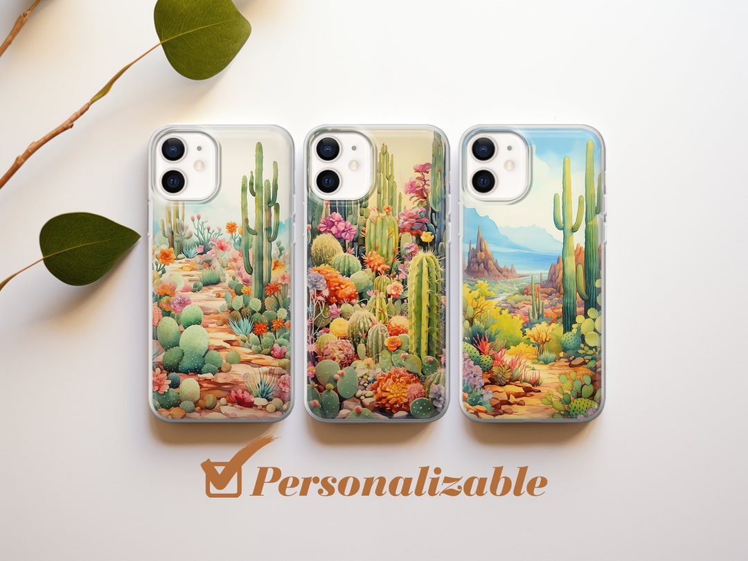 Cactus Phone Case Desert Oasis Green Cover Fit for iPhone 17 16 15 14 ...