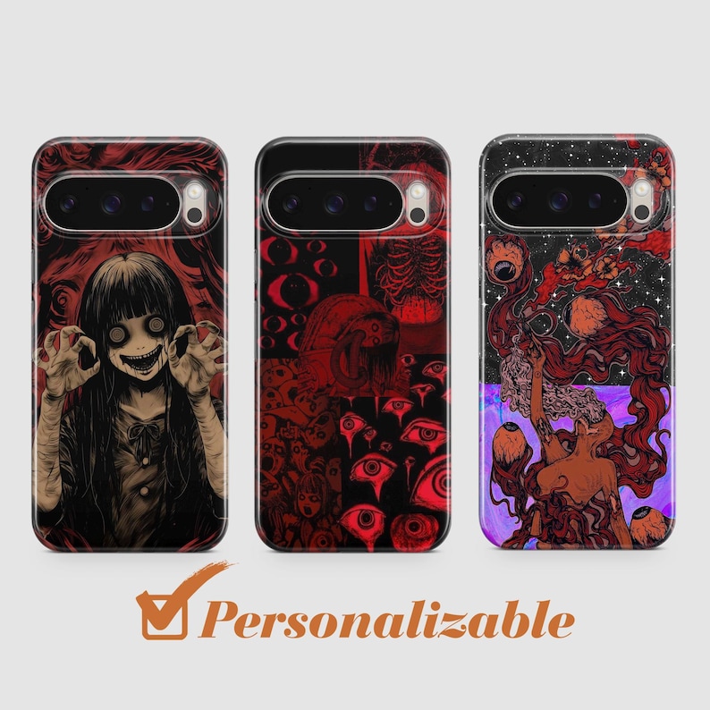 Horror Phone Case Creepy Dark Aesthetic Cover Fit for Google Pixel 10 ...