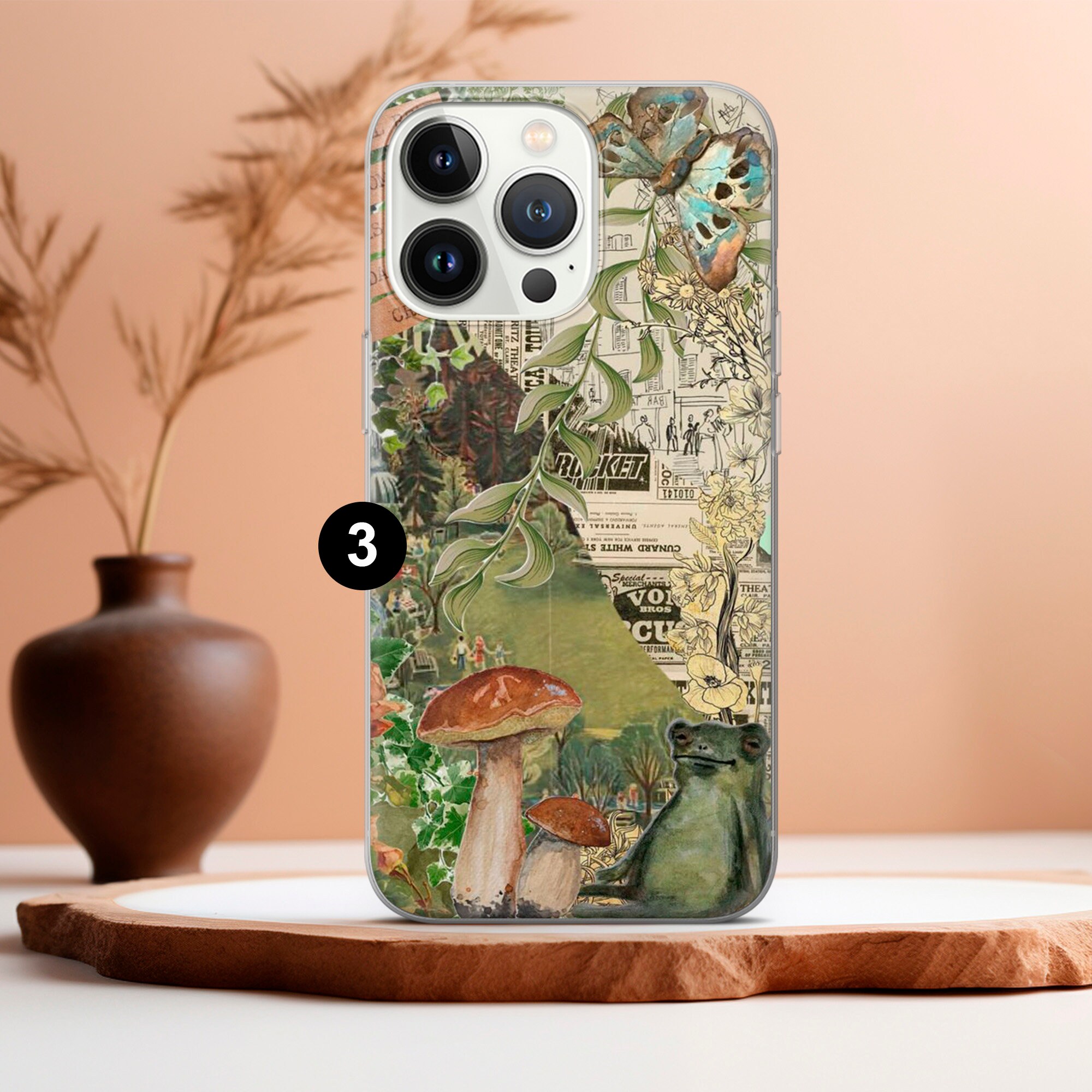 Collage Scrap Phone Case Retro Fairy Cover Fit for iPhone 15 14 13 12 ...