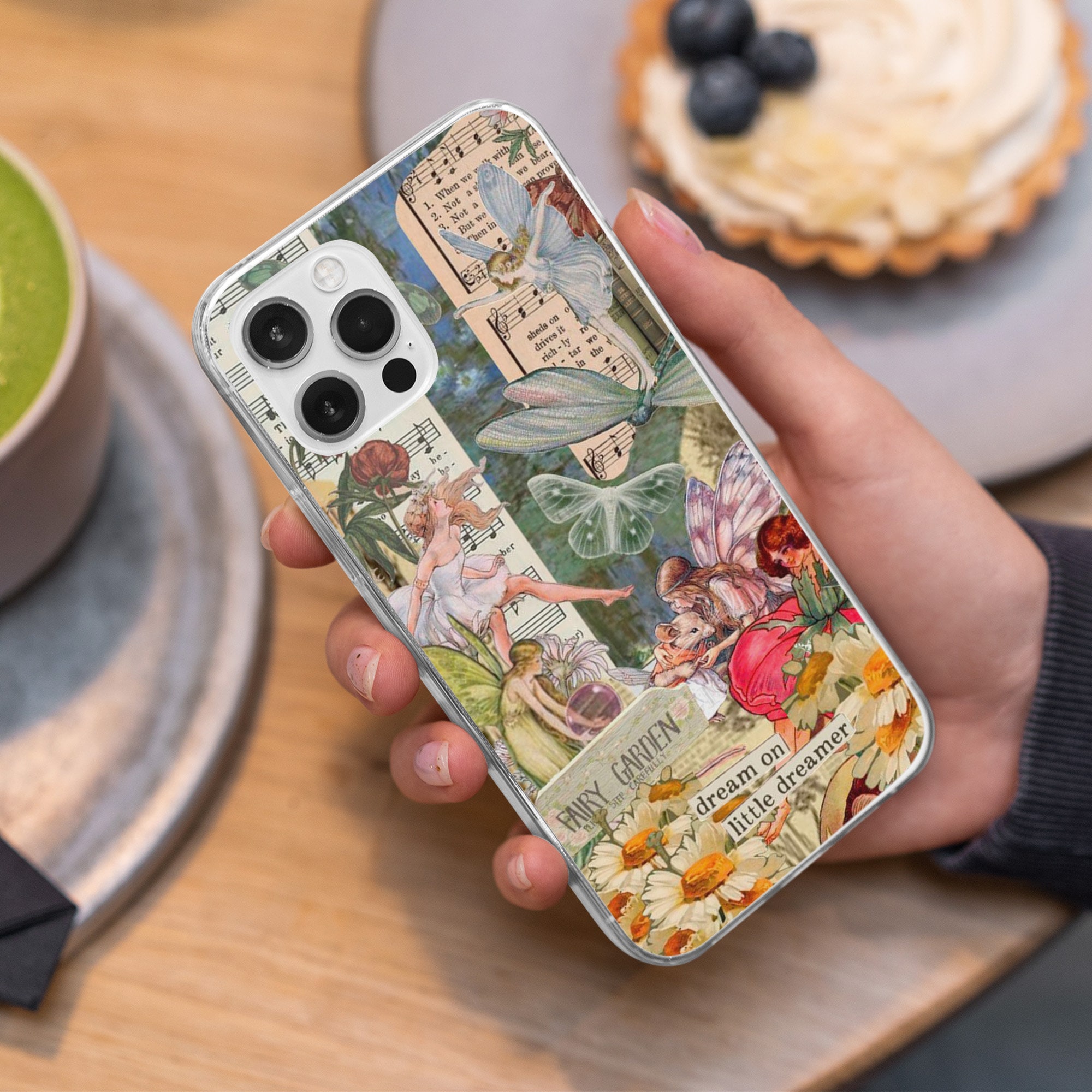 Collage Scrap Phone Case Retro Fairy Cover Fit for iPhone 15 14 13 12 ...