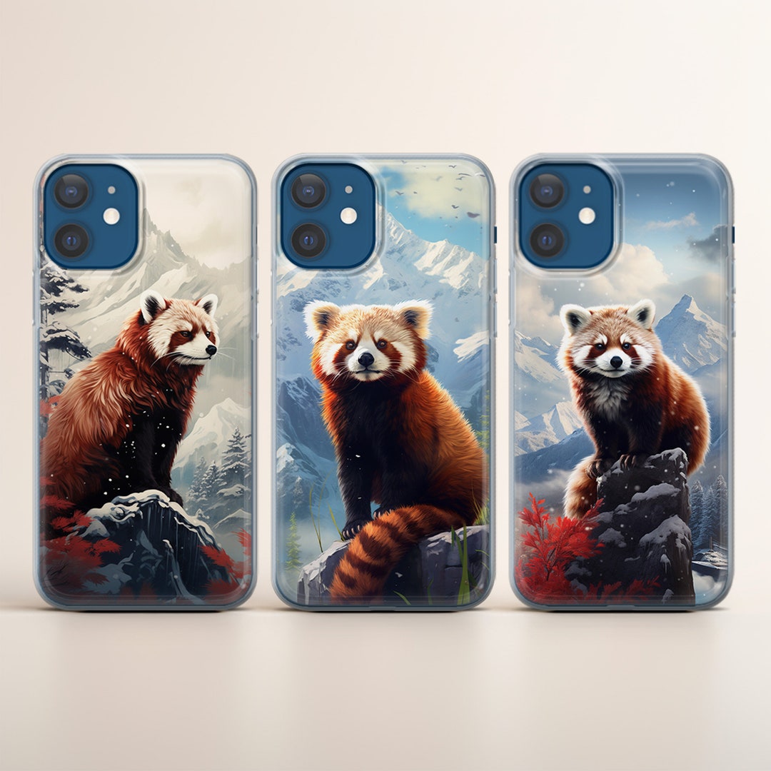 Red Panda Phone Case Cute Cover Fit for iPhone 17 16 15 14 13 12 Pro ...