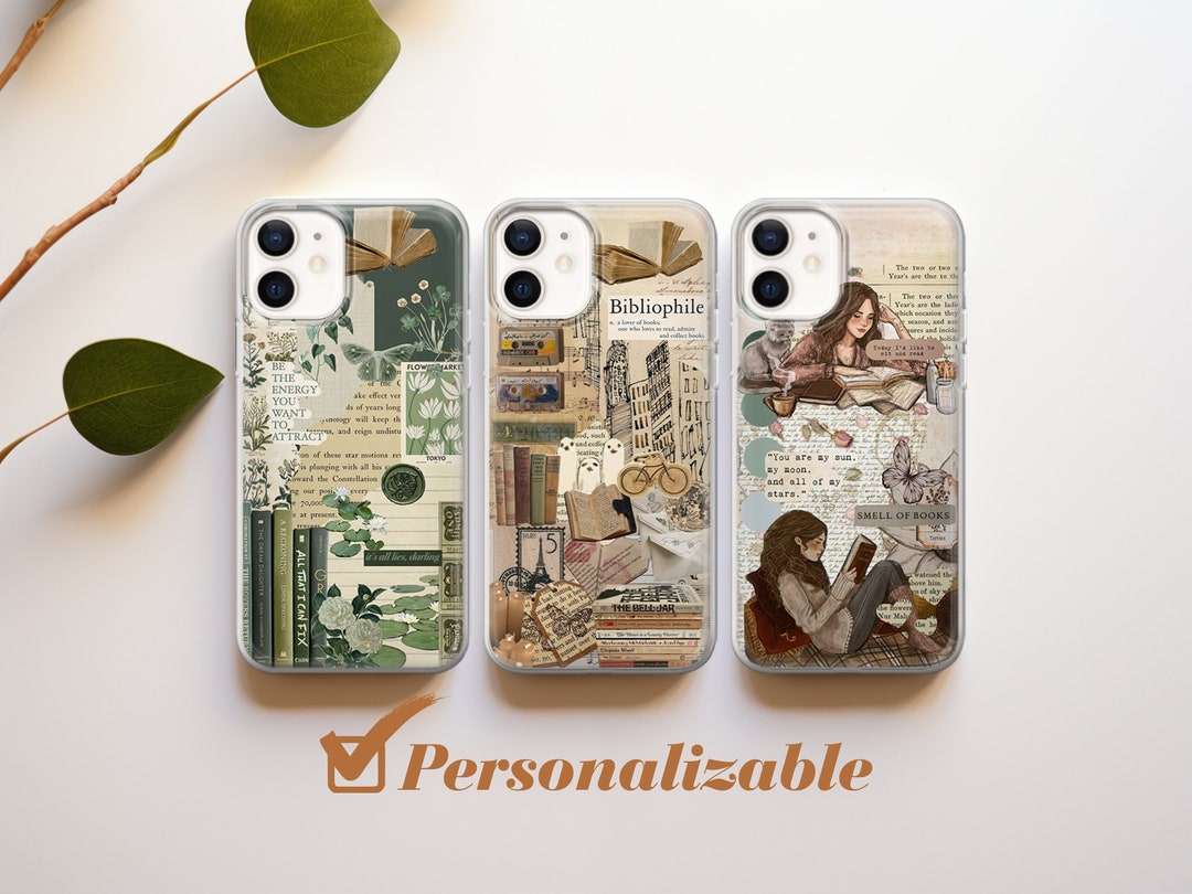 Book Lover Phone Case Bibliophile Cover Fit for iPhone 17 16 15 14 13 ...