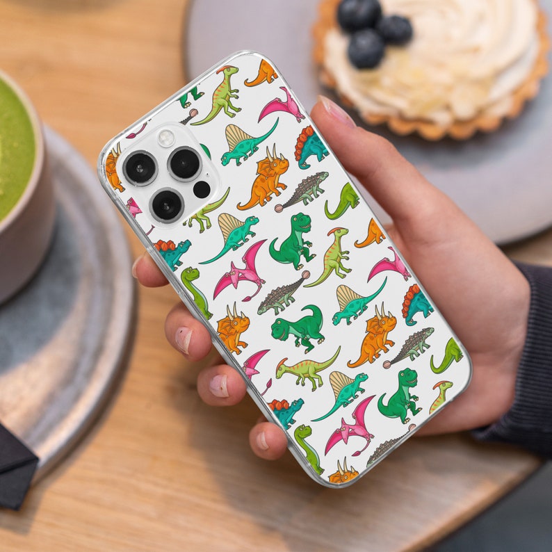 Dinosaur Phone Case Cartoon Dino T-rex Cover Fit for Samsung S25 S24 ...