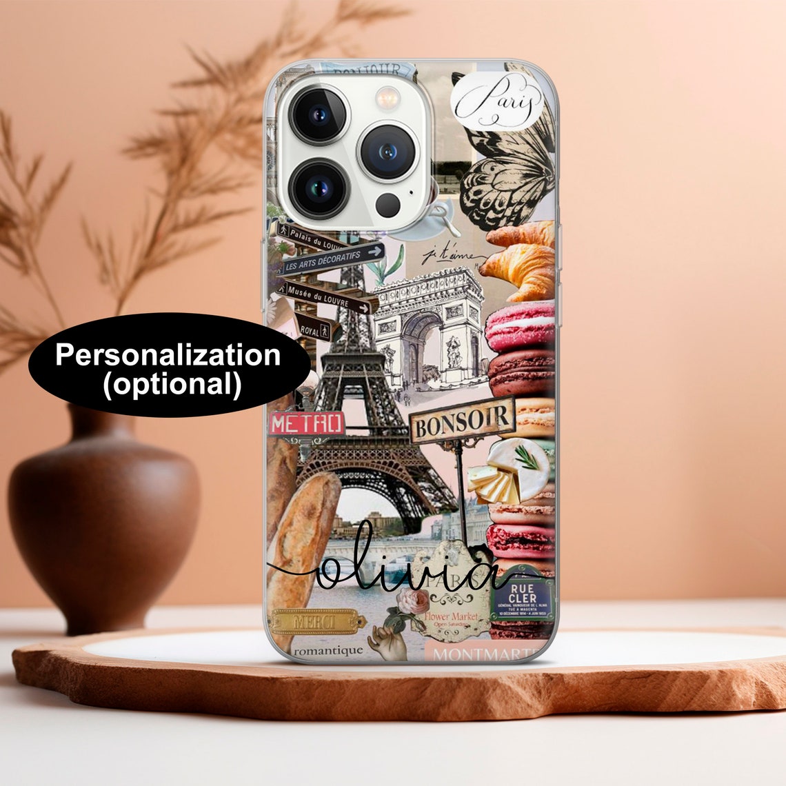 Paris Phone Case Eiffel Tower Cover Fit for iPhone 17 16 15 14 13 12 ...