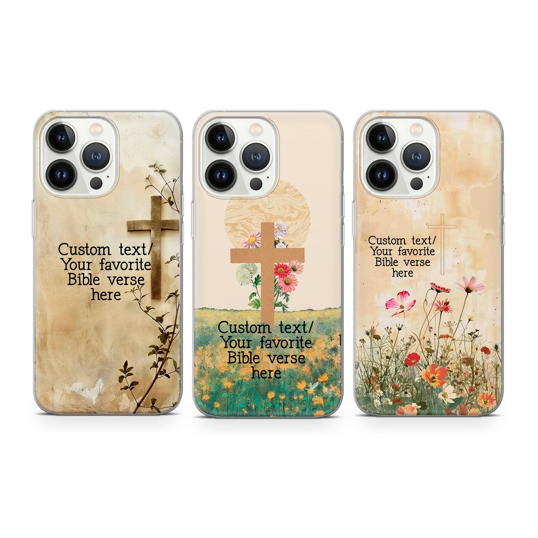 Custom Bible Verse Phone Case Christian Cover Fit for iPhone 17 16 15 ...