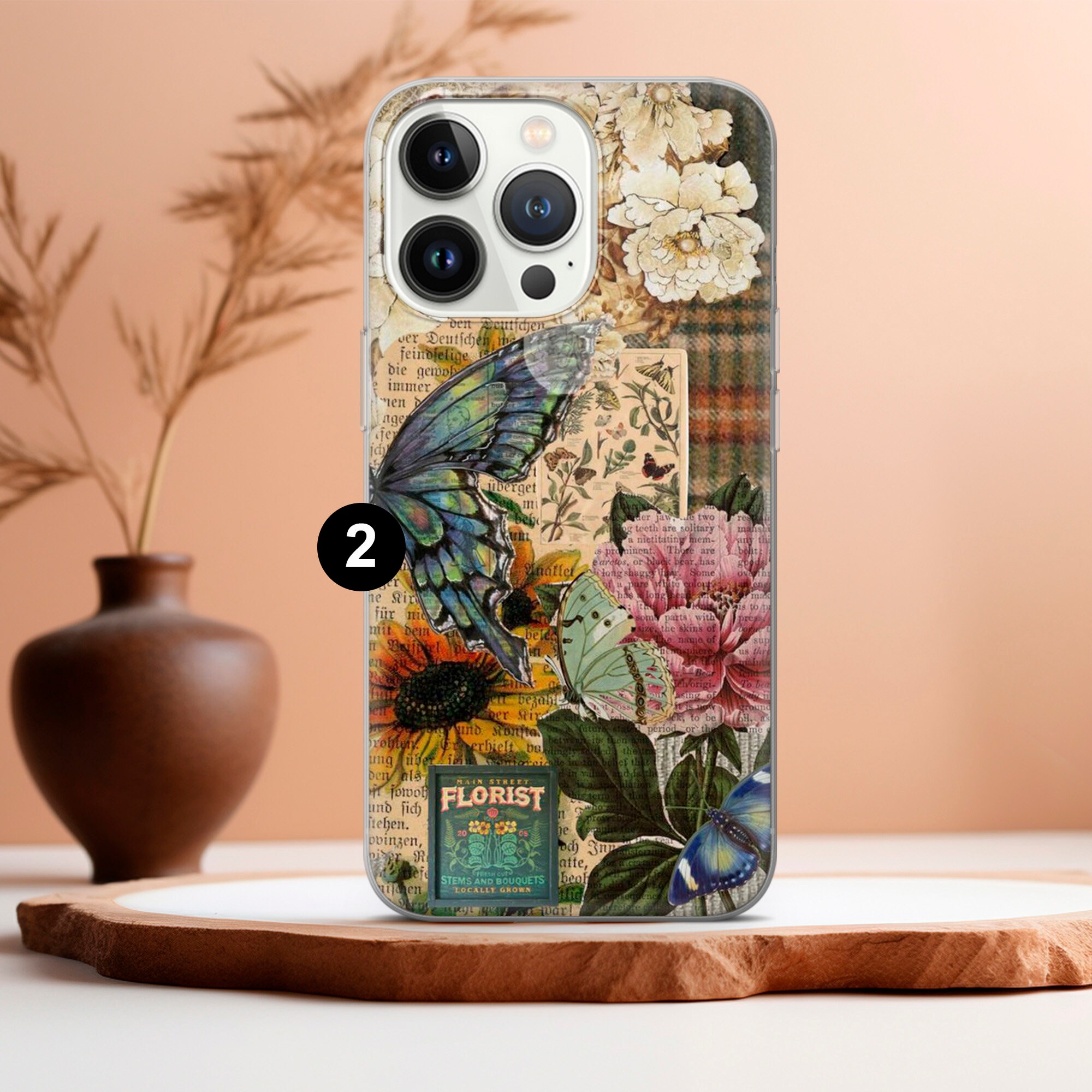 Collage Scrap Phone Case Retro Fairy Cover Fit for iPhone 15 14 13 12 ...