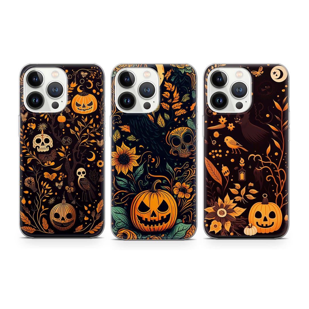 Pumpkin Phone Case Halloween Cover Fit for iPhone 17 16 15 14 13 12 Pro ...
